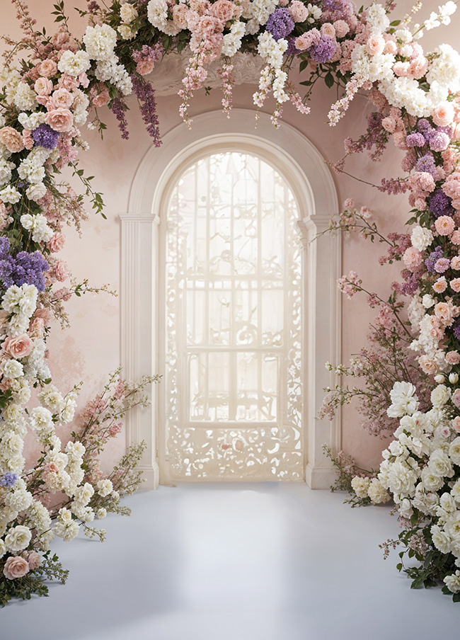 12 Floral Arch Maternity Digital Backdrop – Backdroplovers